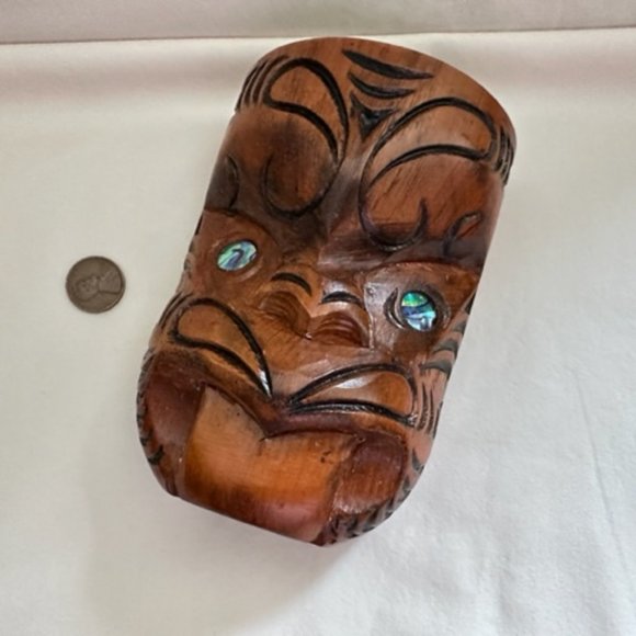 Wall Decor | Vintage Hand Carved Koruru Mask | Poshmark
